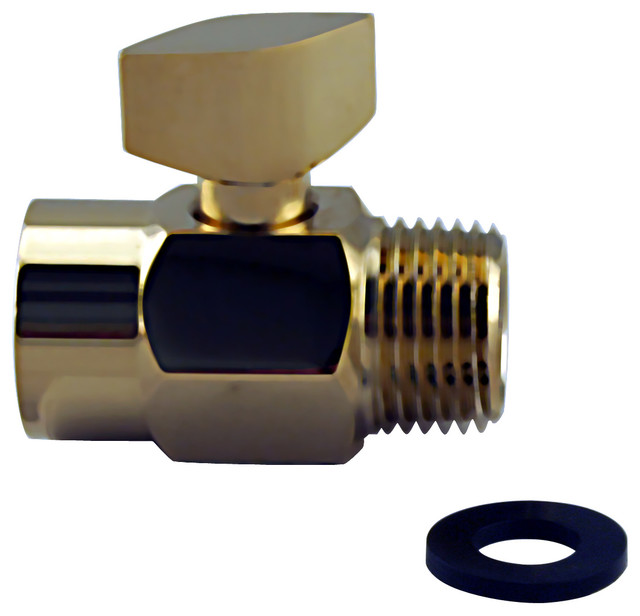 Shower Arm Mounted Volume Control In Polished Brass - Transitional ...