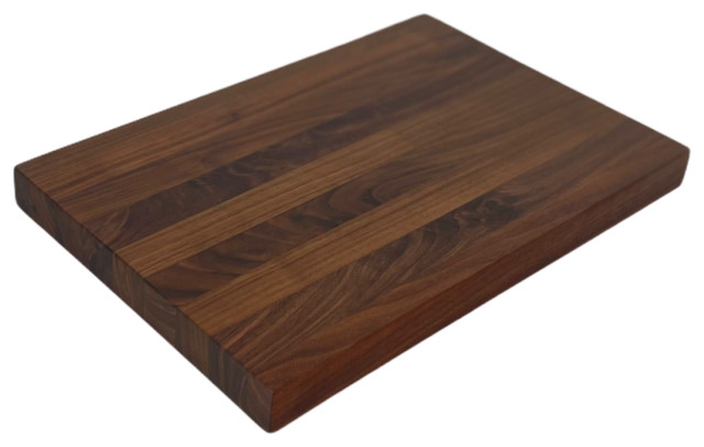 Edge Grain Black Walnut Butcher Block - Hand-Crafted in the USA, 10" X ...