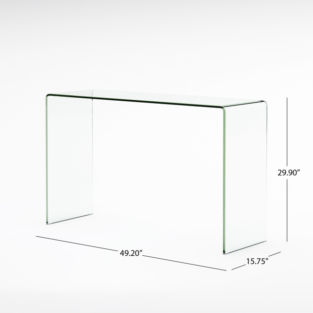 GDF Studio Classon Glass Console Table - Contemporary - Console Tables ...