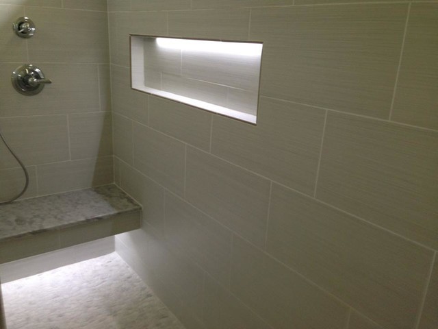 LED's in master shower - Modern - Bathroom - Miami - by Cottingham Tile ...