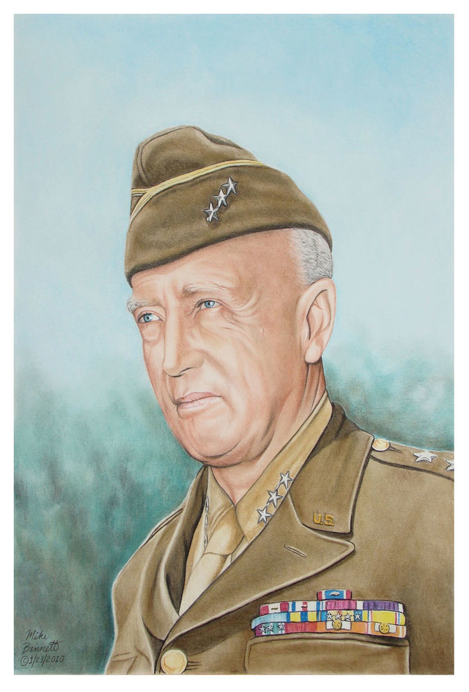 Mike Bennett Patton Pastel #4 Art Print, 12"x18" - Contemporary - Fine ...