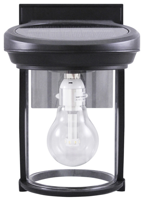 Solar Coach Lantern With GS Solar LED Light Bulb, Cast Aluminum ...