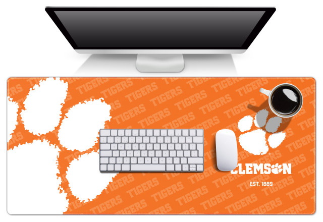 Clemson Tigers Logo Series Desk Pad - Contemporary - Desk Accessories ...