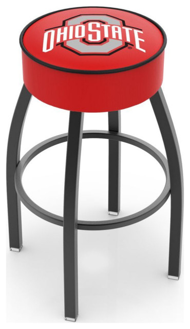 Holland L8B1 Ohio State 30" Swivel Bar Stool - Black - Contemporary ...