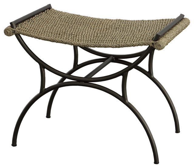 Playa Seagrass Small Bench - Beach Style - Accent And Storage Benches ...