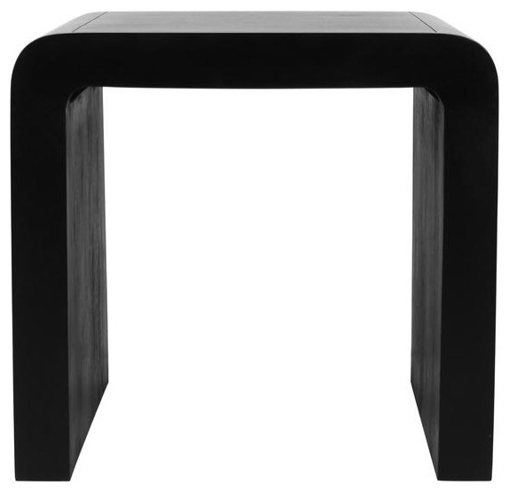 Brooklyn Mid-Century Modern Solid Wood Square Waterfall Curved End Table - Modern - Accent ...