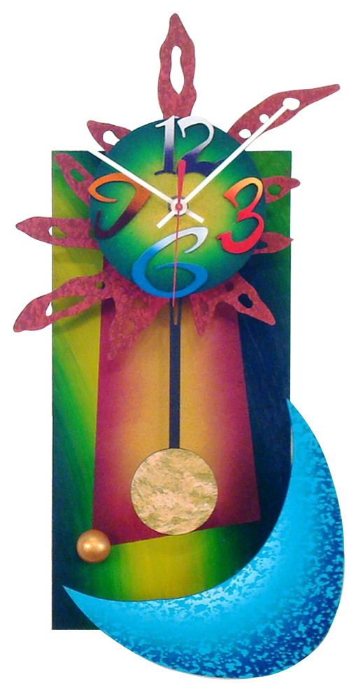 Boom 5 Wall Clock - Contemporary - Wall Clocks - by david scherer | Houzz