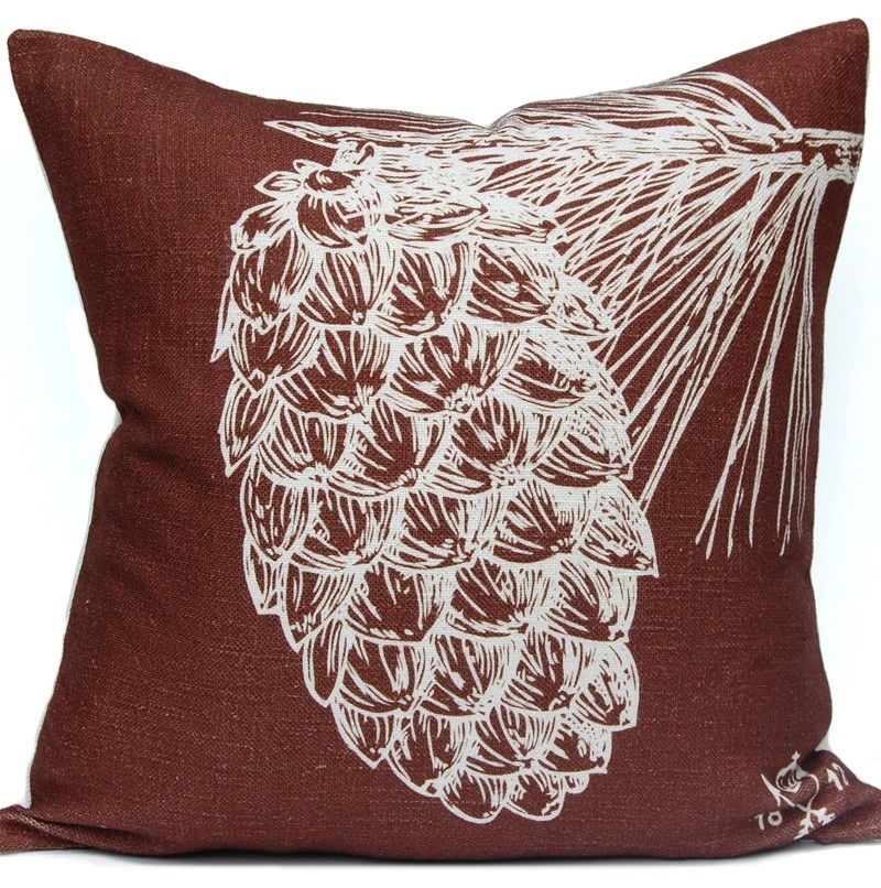Pine Cone Pillow - Rustic - Decorative Pillows - by Company 415 | Houzz