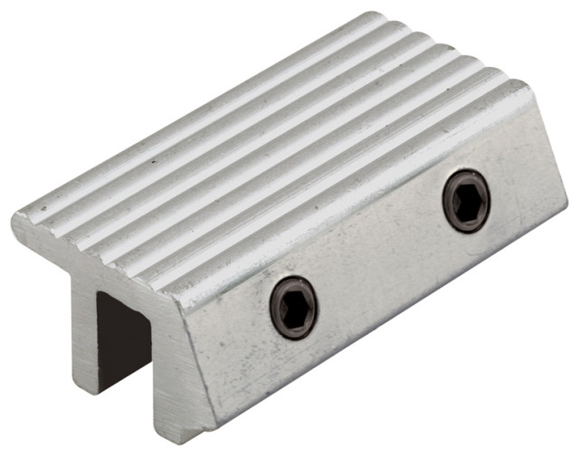 Sliding Door Lock, Tamper Resistant, Aluminum Finish - Traditional ...