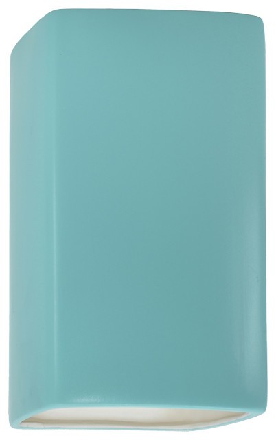 Ambiance Large Rectangle Wall Sconce, Closed, Reflecting Pool, LED ...