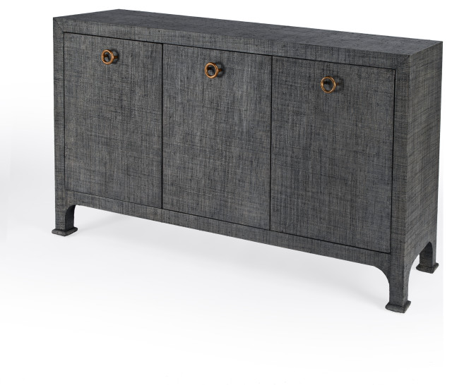 Chatham 3-Door Raffia 60" Sideboard - Transitional - Buffets And ...