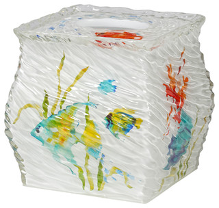 Rainbow Fish Tissue Box Cover - Beach Style - Tissue Box Holders - by ...