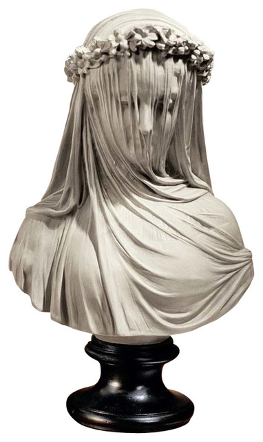 Veiled Maiden Bust - Traditional - Decorative Objects And Figurines ...