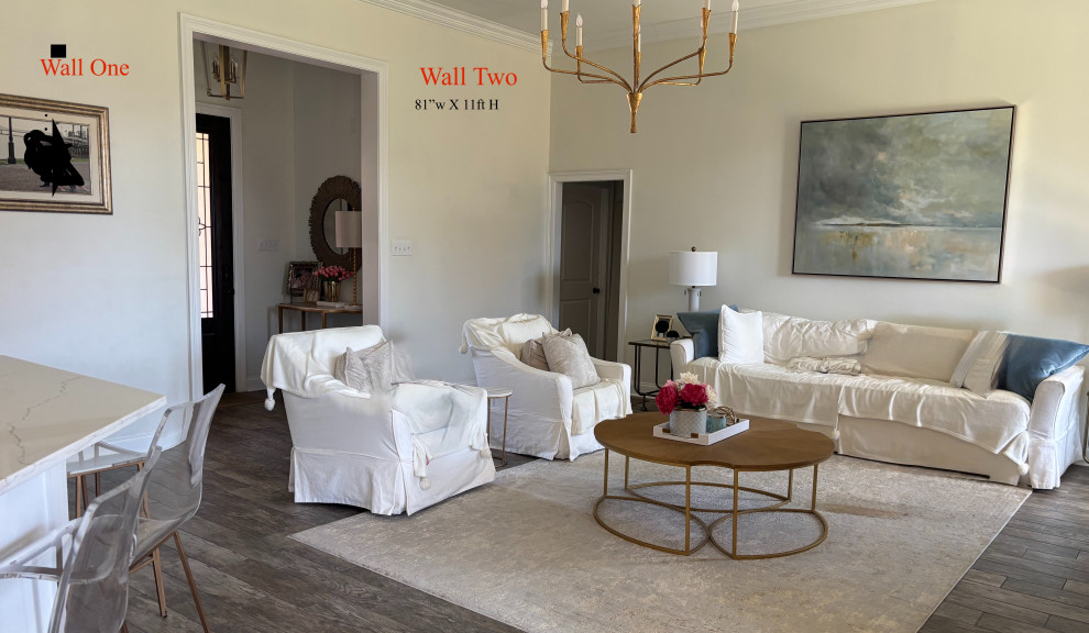 Advice on decorating a wall that's 81 inches wide and 11 feet tall ...