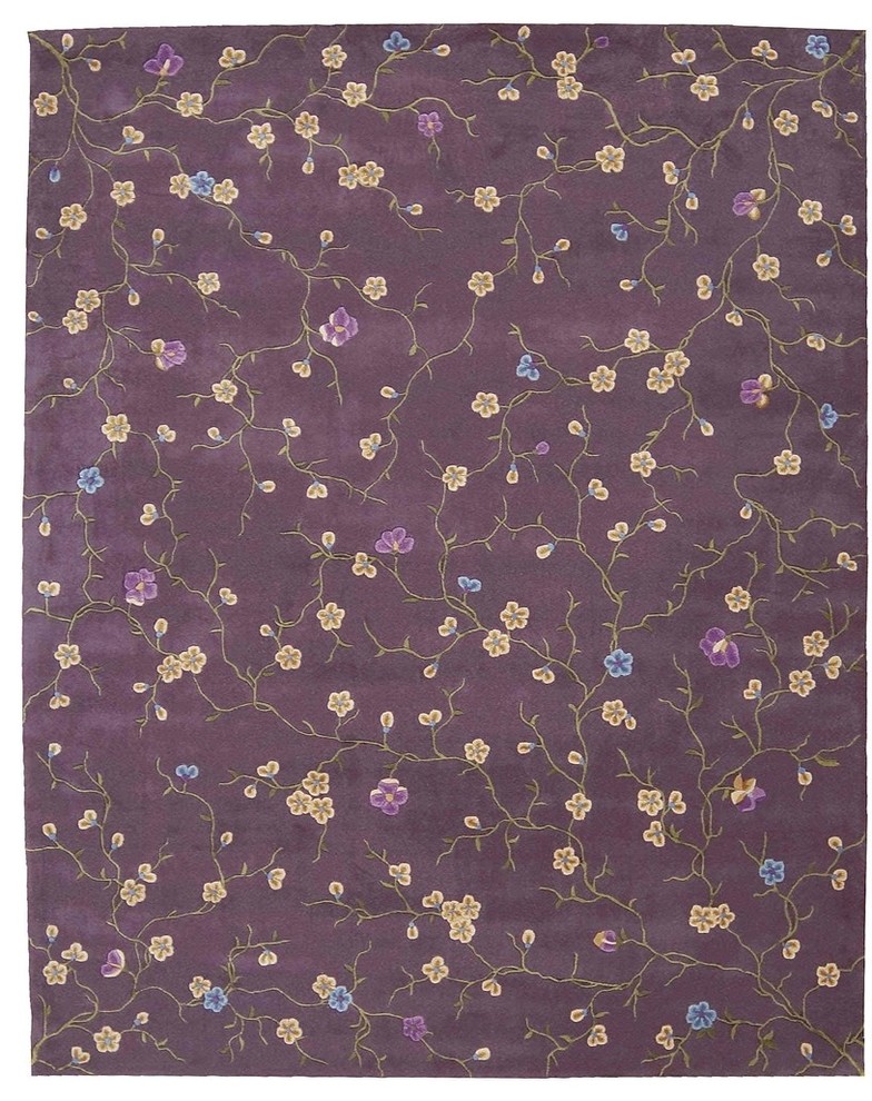 Nourison Julian Lavender Area Rug, 2'3"x8' - Contemporary - Hall And ...