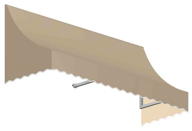 Awntech 4' Nantucket Acrylic Fabric Fixed Awning, 44" x 36 ...