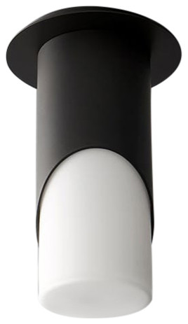 Ellipse Ceiling Light in Black, 6.000 - Transitional - Flush-mount ...