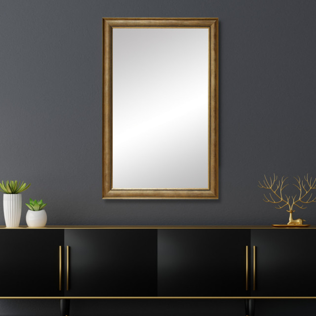 Oxfordshire Framed Wall Mirror, 36" X 48" - Transitional - Bathroom ...