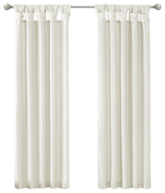 100% Polyester Twisted Tab Lined Window Panel, WIN40-115 - Traditional ...