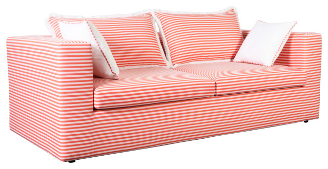 Salty Striped Outdoor Sofa - Contemporary - Outdoor Sofas - by TOV ...