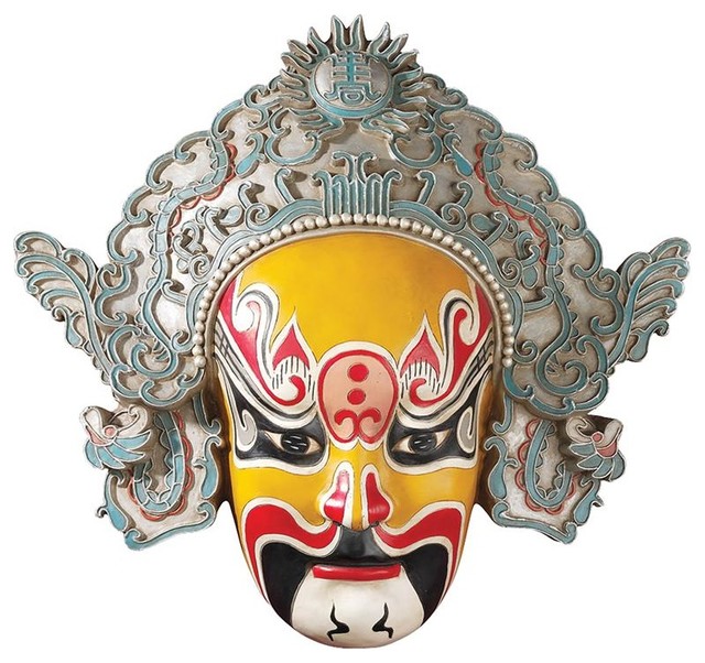 Dian Wei Peking Opera Mask - Asian - Wall Sculptures - by Design ...
