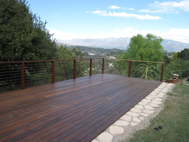 Ipe hillside decks - Contemporary - Deck - Los Angeles - by Danny Deck ...