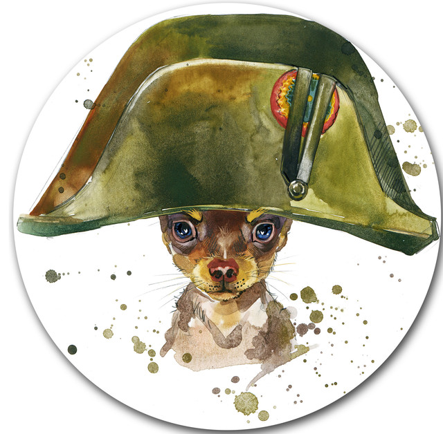 Toy Terrier Dog Graphics Art, Animal Disc Metal Artwork, Disc of 11 ...
