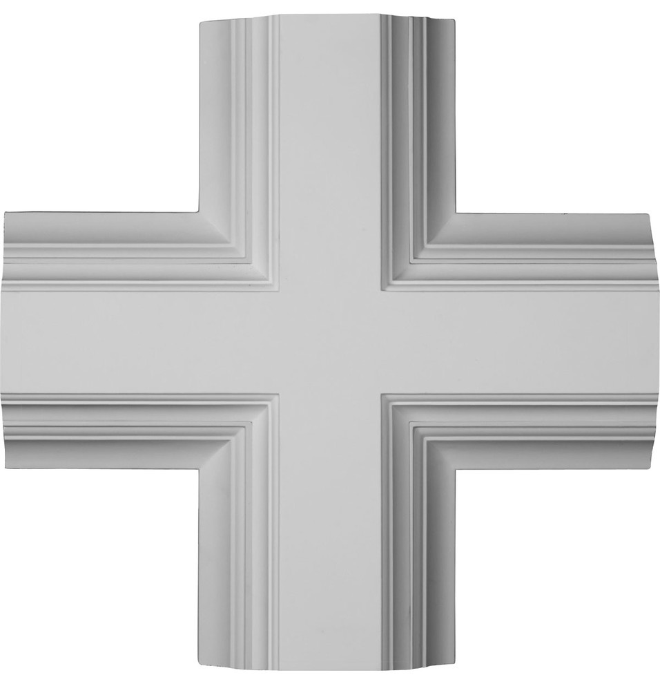 20"W x 4"P x 20"L Inner Cross Intersection for 8" Deluxe Coffered ...