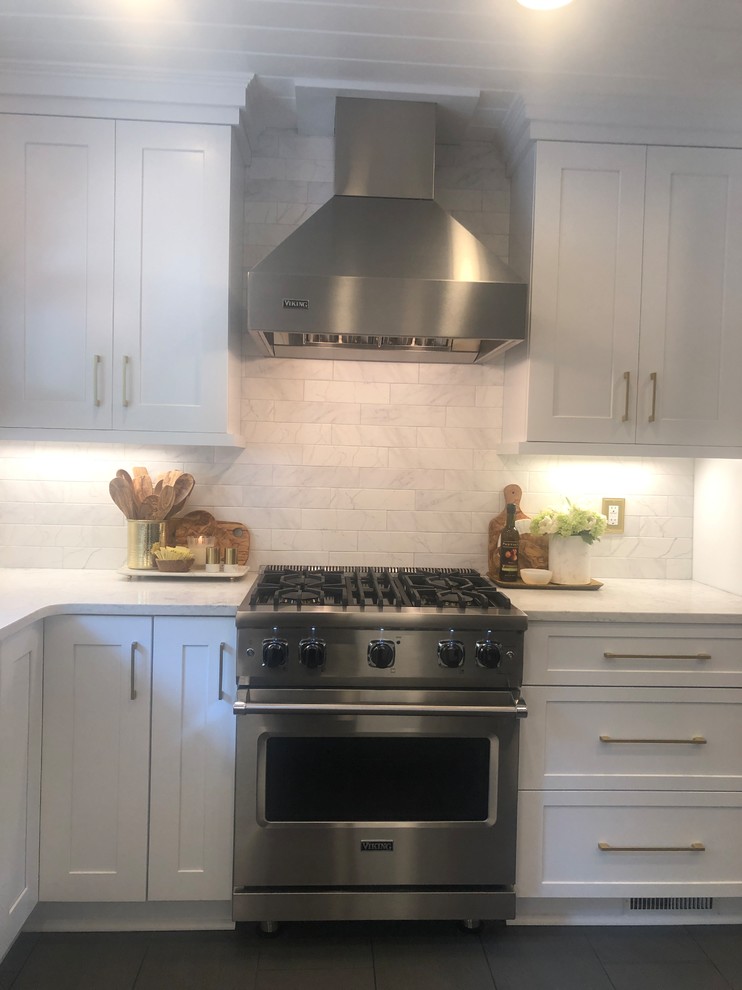 White Kitchen Renovation - Modern - Kitchen - Atlanta - by Dalton ...