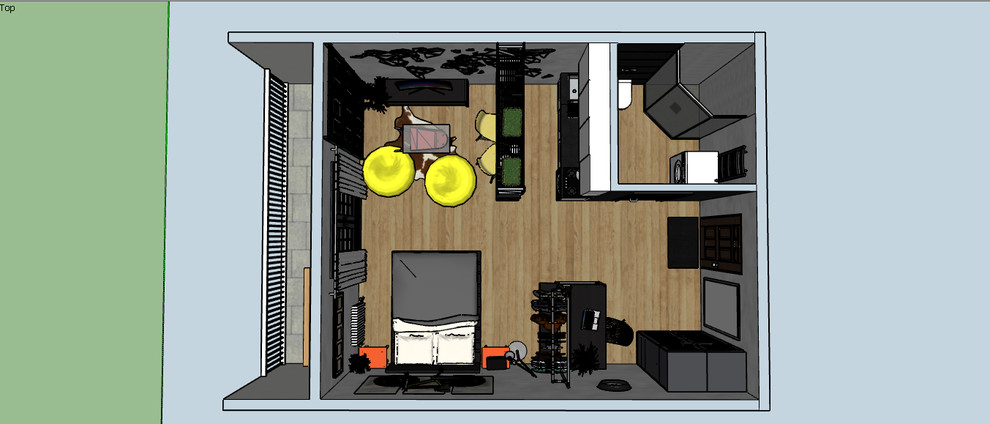 Industrial style studio - Design