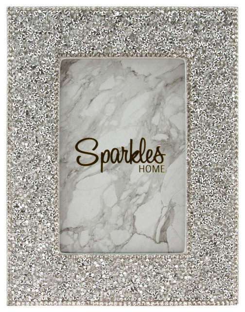 Sparkles Home Luminous Rhinestone Picture Frame, 4x6 - Contemporary ...