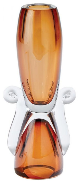Lydia Small Amber Vase - Contemporary - Vases - by Lighting Reimagined ...