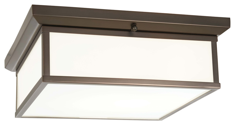 LED Flush Mount in Plated Harvard Court Bronze - Transitional - Flush ...