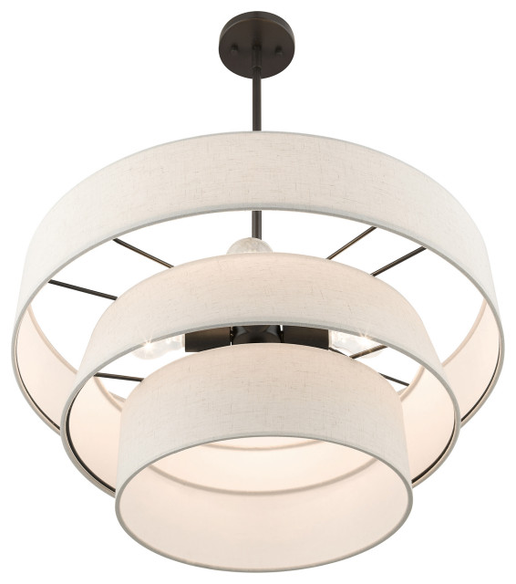 Livex Lighting 56724 Chandler 4 Light 23"W Waterfall Chandelier ...
