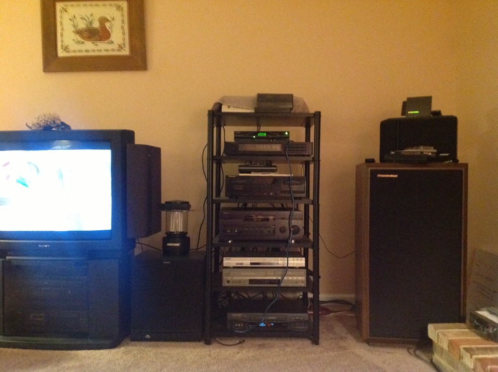 TV and stereo system