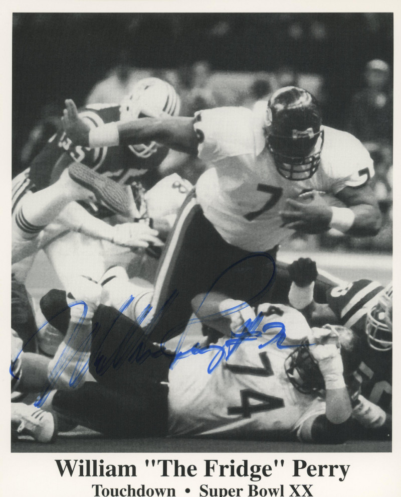 William "The Refrigerator" Perry Signed Photo, Custom Frame ...