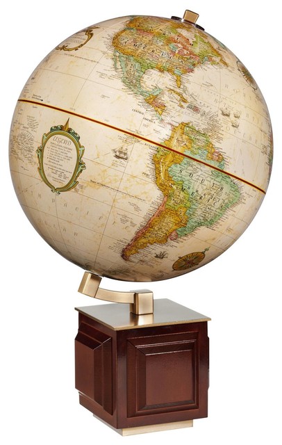 Four Square Desktop World Globe - Traditional - World Globes - by Dura ...