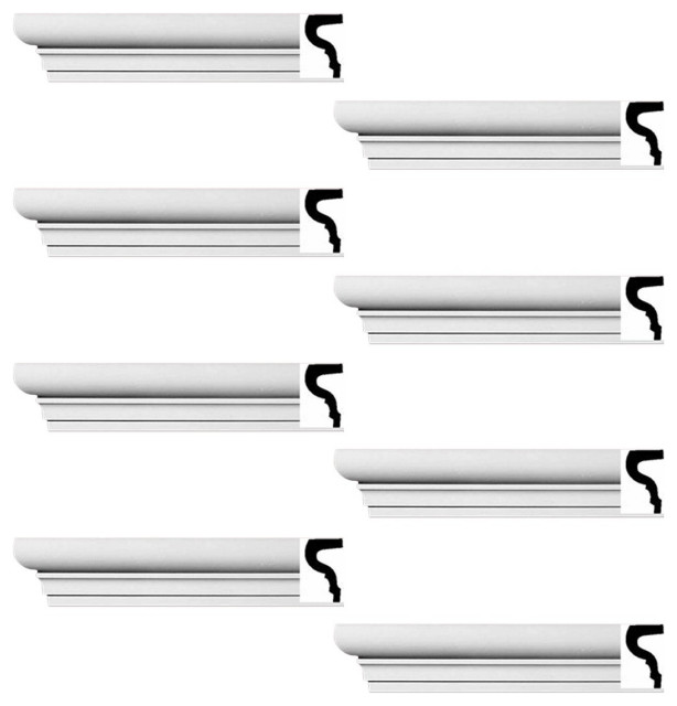 Cornice White Strasbourg Design 8 Pieces Totaling 768" Length ...