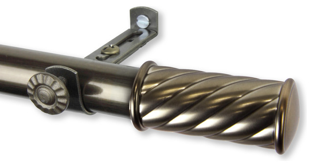 Grip Curtain Rod, 66-120" - Transitional - Curtain Rods - by Rod Desyne ...
