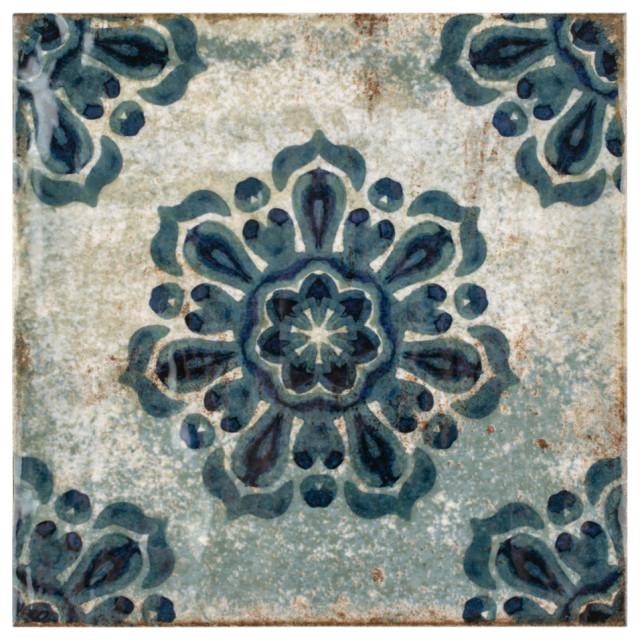 Livorno Decor Ceramic Wall Tile, Vechio, Sample - Contemporary - Wall ...