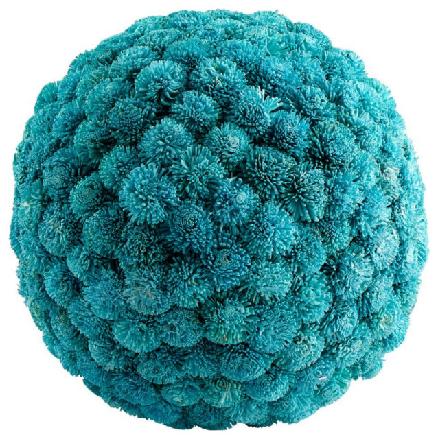 Large Sia Filler, Blue, Dried Botanicals - Transitional - Artificial ...