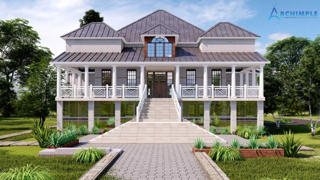 Front side exterior - Traditional - House Exterior - Other - by ...