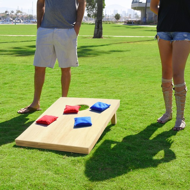 Tailgate Size Wooden CornHole Set - Contemporary - Outdoor And Lawn ...