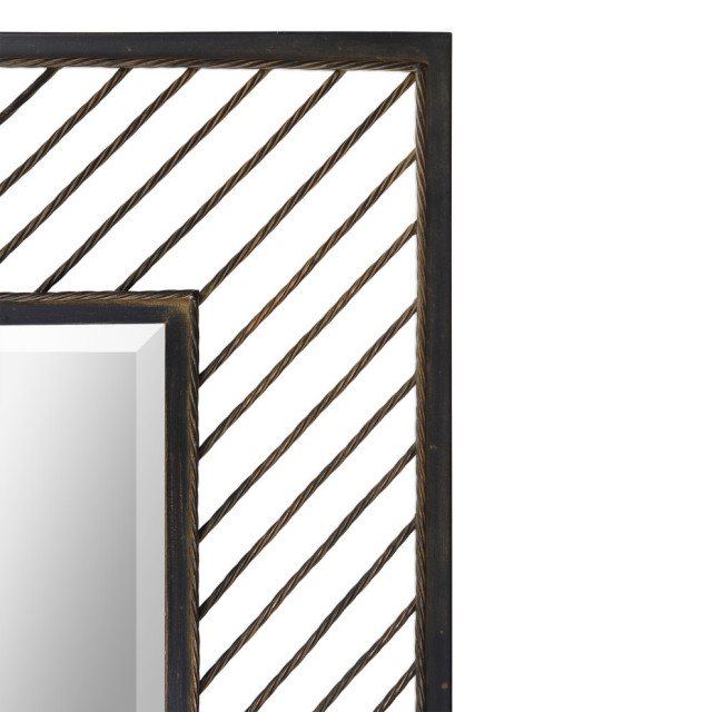 Uttermost Karel Chevron Mirror - Industrial - Wall Mirrors - by ...