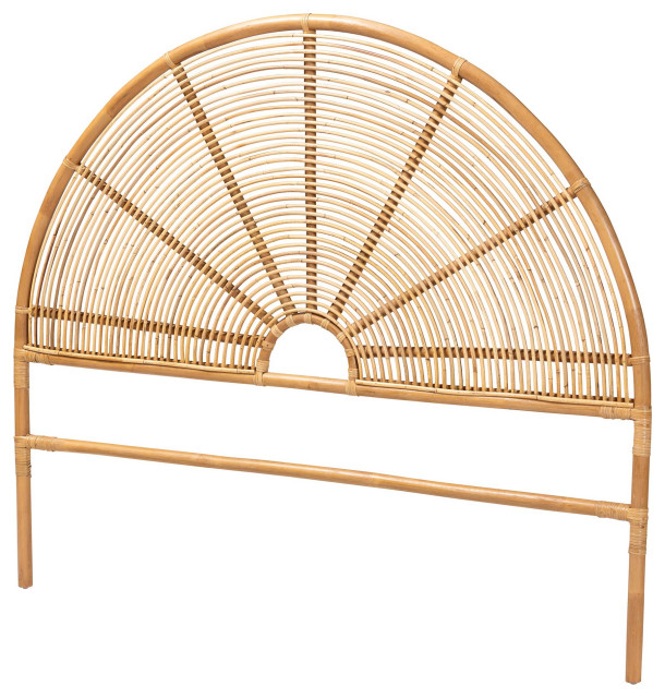 Lizette Honey Rattan Queen Size Headboard - Tropical - Headboards - by ...