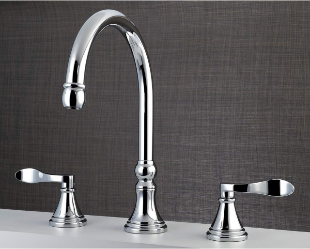 Unique Bathtub Faucet, High Arched Spout & 2 Ergonomic Levers ...