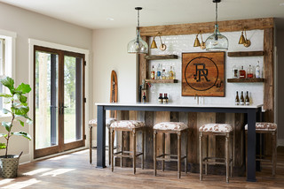 Oxford Ave. - Farmhouse - Home Bar - Minneapolis - by Carla Bast Design ...