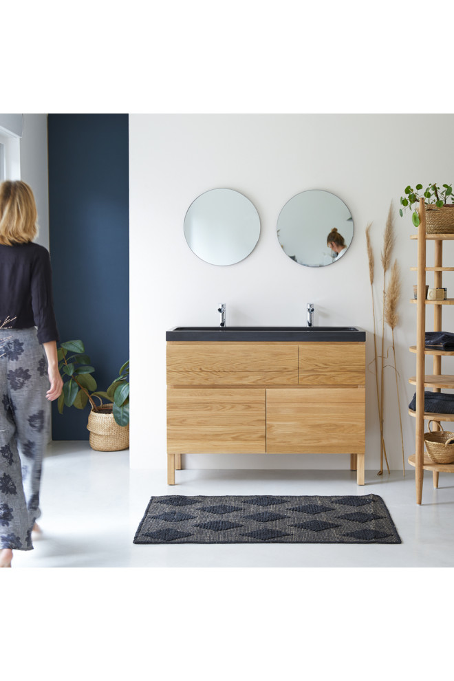 Oak Modern Vanity Unit | Tikamoon Easy - Transitional - Bathroom ...