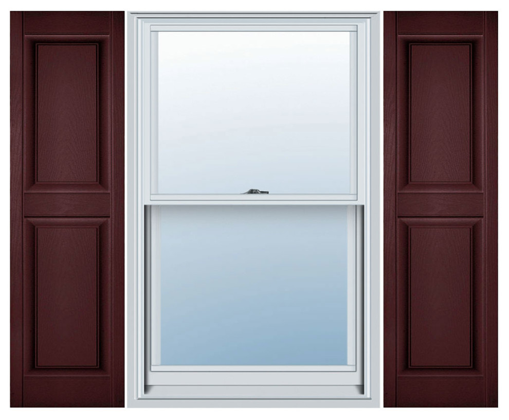 Builders Edge, Custom, Two Equal Panels, Raised Panel Shutters ...