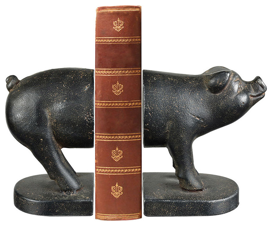Pork Fiction Book Ends, 2-Piece set - Farmhouse - Bookends - by ...